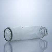 China 300ml Round Food Glass Jar for Milk Juice Fruit Tea Decal and Surface Handling for sale