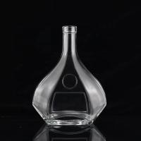 China 750ml Cut Shape Unique Design Glass Spirits Bottle Manufactured by for Custom Made for sale