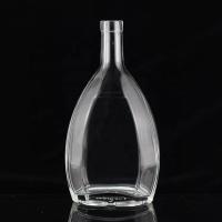 China 750ml Cut Shape Unique Design Glass Spirits Bottle Manufactured by for Custom Made for sale