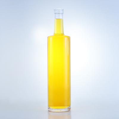 China Customized Logo Sealing Type Cork Glass Bottle for Whisky Vodka Tequila Gin Rum Made for sale