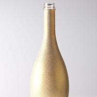 China Clear or Customized 750ml Tactual Champagne Bottle 75cl Empty Painting Glass Bottle for sale