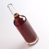 China 75cl Clear Glass Mini White Wine Bottles with Cork Unique and Affordable for sale