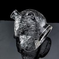 China Unique Design 500ml 750ml Monkey Head Shaped Glass Bottle for Vodka Liquor With Cork for sale