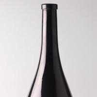 China 750ml Empty Black Bottle With Cork Mouth and Spray Glass Bottle for Vodka Promotion for sale