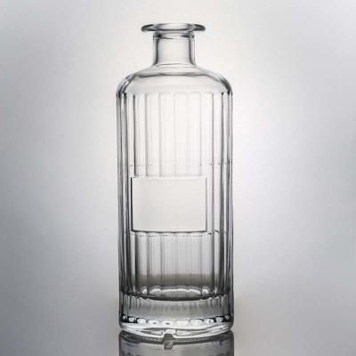 China Customizable Capacity Sealing Type Cork Glass Bottle for Whisky Vodka Tequila Gin Rum for sale