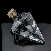 China Popular Design Super Flint 700ml Vodka Glass Bottle with Cork and Transparent Glass for sale