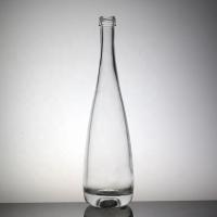 China Clear Apple Shaped Juice Bottle 500ml High Flint Glass Bottle with Plastic Cap for sale