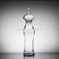 China Custom Design Female Body Special Shape Liquor Bottle 1000ml 750ml with Decal Surface for sale