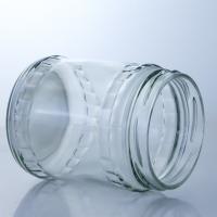 China Clear Round Flint Glass Jar for Food Grade Production and Distribution for sale