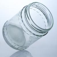 China Clear Round Flint Glass Jar for Food Grade Production and Distribution for sale