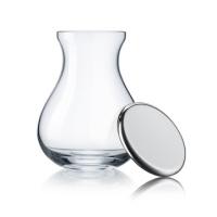 China Collar Material Glass 100ml 240ml 300ml 500ml Fruit Jam Jars with Metal Lids for sale