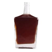 China Glass Body Material Wine Glass Bottle for Customized Unique Liquor Packaging Design for sale