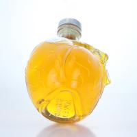 China Clear or Customized Heart Shape Glass Liquor Bottle for Beverage Whisky Vodka Brandy for sale