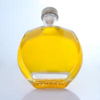 China Customized Logo Glass Collar Spirit Bottle for Whisky Vodka Tequila Gin Rum supplied for sale