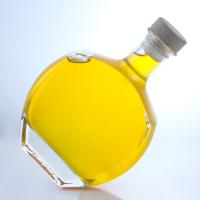 China Customized Logo Glass Collar Spirit Bottle for Whisky Vodka Tequila Gin Rum supplied for sale
