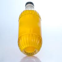 China Industrial Beverage Glass Bottle with Embossed Design and Cork Round Shape for sale
