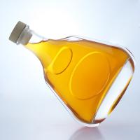 China Clear or Customized 700ml Glass Bottle for Gin Rum Champagne Brandy Whisky Liquor for sale