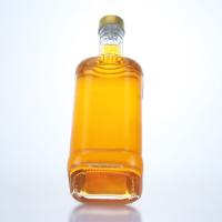 China Decal Surface Handling 750ml Round Shaped Clear Flint Glass Bottle for Champagne for sale