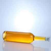 China Customized Logo Glass Bottle for 750ml Long Neck Clear Flint Gin Rum Champagne Liquor for sale