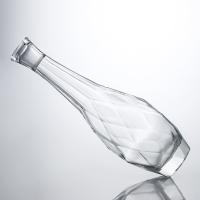 China Wide Cork Round Glass Bottle for Brandy Gin Rum and Vodka Packaging Solution for sale