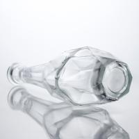 China Wide Cork Round Glass Bottle for Brandy Gin Rum and Vodka Packaging Solution for sale