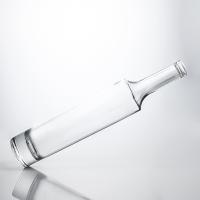 China Custom Shape Long Neck Glass Liquor Bottle for Gin Rum Vodka for sale