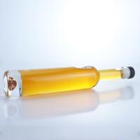 China Whisky Vodka Tequila Gin Rum Ice Wine Glass Bottle with Cork and Customized Logo Made for sale