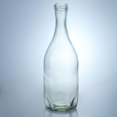 China Brandy Whiskey Gin Rum Glass Bottle with Screw Top Industrial Beverage Sealing Type Cork for sale