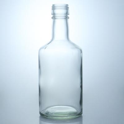 China Custom Cap Long Neck Glass Liquor Bottle for Screw Top Gin Vodka Brandy Custom Shape for sale