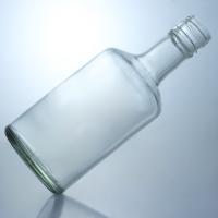 China Custom Cap Long Neck Glass Liquor Bottle for Screw Top Gin Vodka Brandy Custom Shape for sale