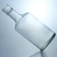 China Custom Cap Long Neck Glass Liquor Bottle for Screw Top Gin Vodka Brandy Custom Shape for sale