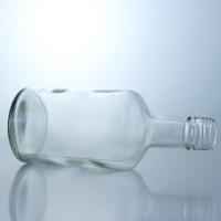 China Custom Cap Long Neck Glass Liquor Bottle for Screw Top Gin Vodka Brandy Custom Shape for sale