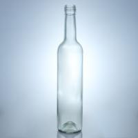 China 500ml Glass Liquor Bottle for Whisky Gin Rum Vodka Decal Surface Handling and Screw Top for sale
