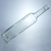 China 500ml Glass Liquor Bottle for Whisky Gin Rum Vodka Decal Surface Handling and Screw Top for sale