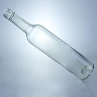 China 500ml Glass Liquor Bottle for Whisky Gin Rum Vodka Decal Surface Handling and Screw Top for sale