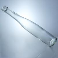 China Beverage Container Tall and Thin Super Flint Glass Bottle with Screw Top for sale