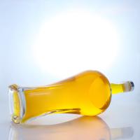 China Clear or Customized Special Shape Cork Cap Spirit Glass Bottle for Whisky Vodka Tequila Gin Rum Made for sale