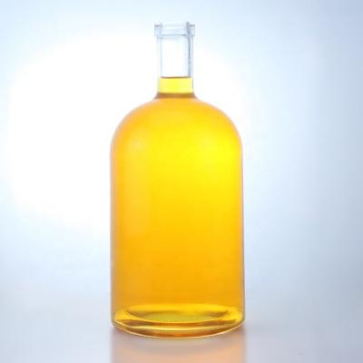 China Customized Logo Large Capacity Screw Cap Spirit Glass Bottle for Whisky Vodka Tequila Gin Rum for sale