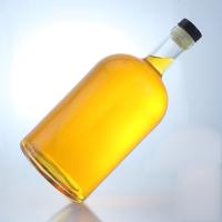 China Customized Logo Large Capacity Screw Cap Spirit Glass Bottle for Whisky Vodka Tequila Gin Rum for sale