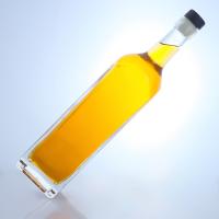 China Square Shape Super Flint Glass Bottle in Clear Color for Vodka Whisky Tequila Gin for sale