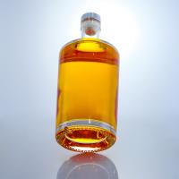 China Popular Shape Super Flint Glass Liquor Bottle for Vodka Whisky Rum Tequila Gin Made for sale