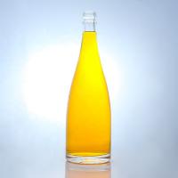 China Pear Shaped Screw Cap Glass Bottle Made in for Super Flint Rum Vodka Whisky Tequila Gin for sale