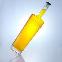 China Food Grade 750ml Glass Bottle for Rum Vodka Whisky Tequila Gin Super Flint Material for sale