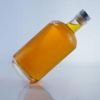 China Whisky Gin Rum Vodka Liquor Bottle 750ml Classic Round Glass with Cork Stopper for sale