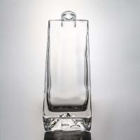 China Super Flint Glass Custom Mountain Base 750ml Whisky Rum Glass Liquor Bottle for Vodka Gin for sale