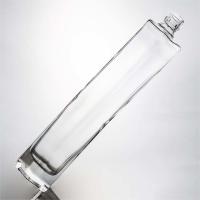 China Decal Surface Handling 700ml Glass Bottle for Whisky Gin Rum in Custom Shape for sale