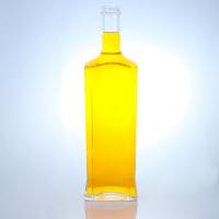 China Made Clear or Customized Collar Material Glass Bottle for Rum Vodka Whisky Tequila Gin for sale
