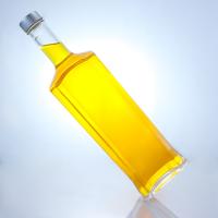 China Made Clear or Customized Collar Material Glass Bottle for Rum Vodka Whisky Tequila Gin for sale