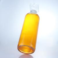 China Cork Cap Type Round Shape Glass Bottle for Rum Vodka Whisky Tequila Gin Made for sale