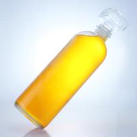 China Cork Cap Type Round Shape Glass Bottle for Rum Vodka Whisky Tequila Gin Made for sale